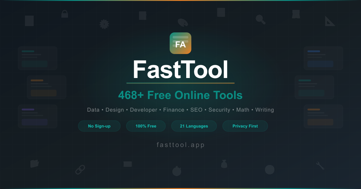 Free Habit Tracker with GitHub-Style Heatmap | FastTool